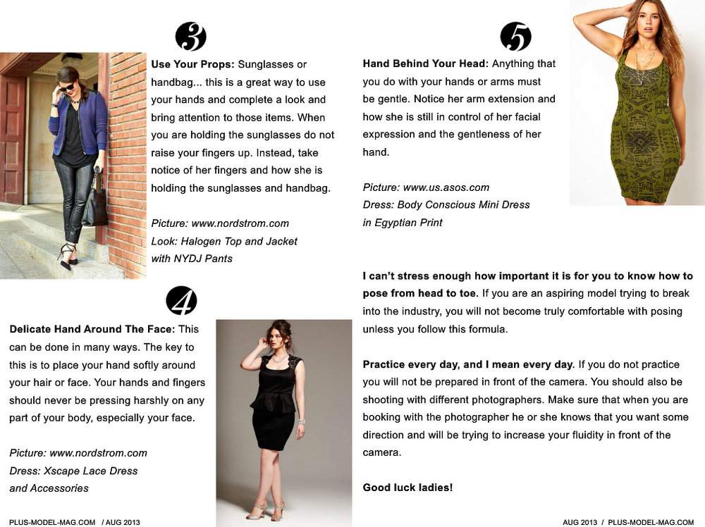 Plus Model Magazine Poses Feature | The Curvy Fashionista