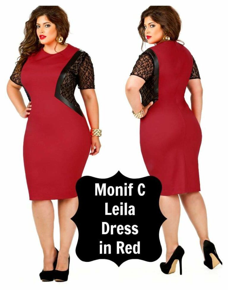 Monif C Leila Dress in Red | The Curvy Fashionista