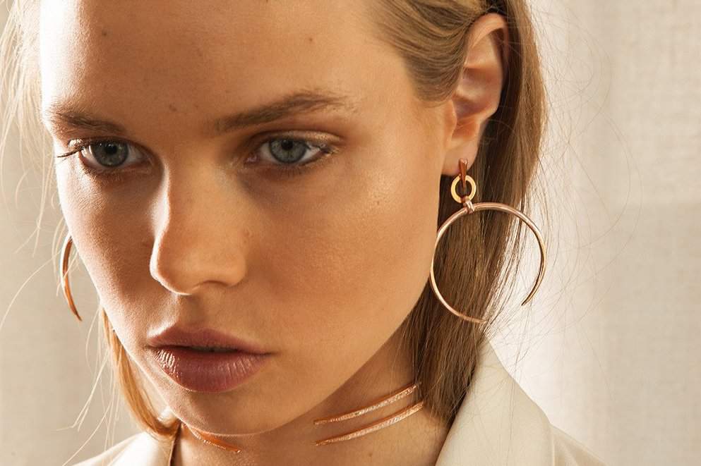 OVERSIZED CRESCENT HOOPS- GOLD | The Curvy Fashionista