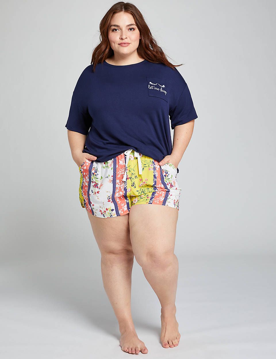 Woven Sleep Short | The Curvy Fashionista